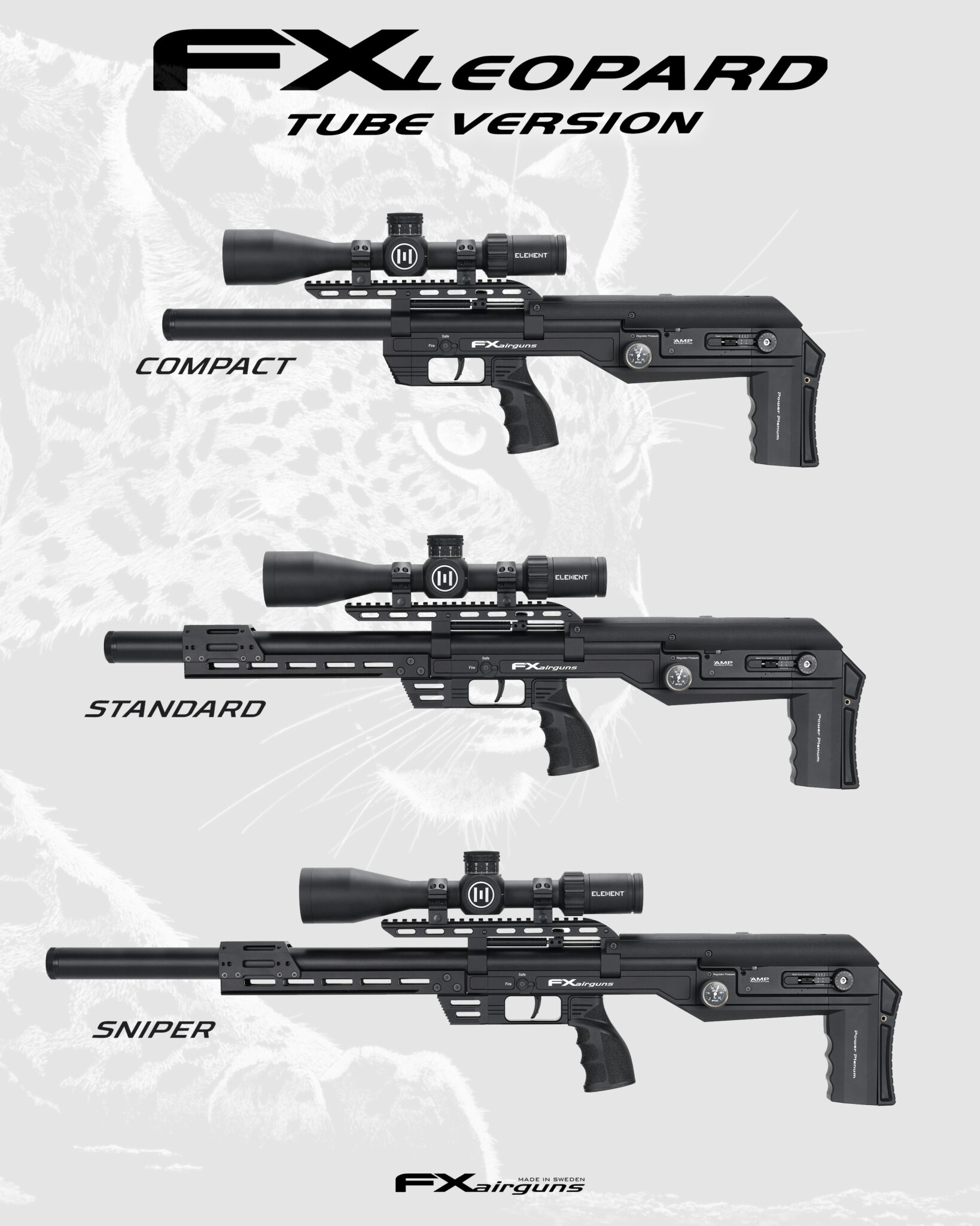 FX Leopard Tube Version Air Gun by FX Airguns - TalonAirguns
